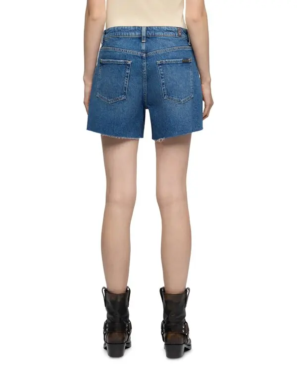 7 For All Mankind Monroe Long Denim Shorts