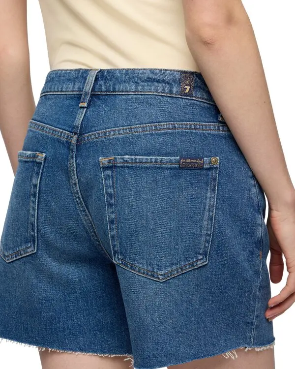 7 For All Mankind Monroe Long Denim Shorts