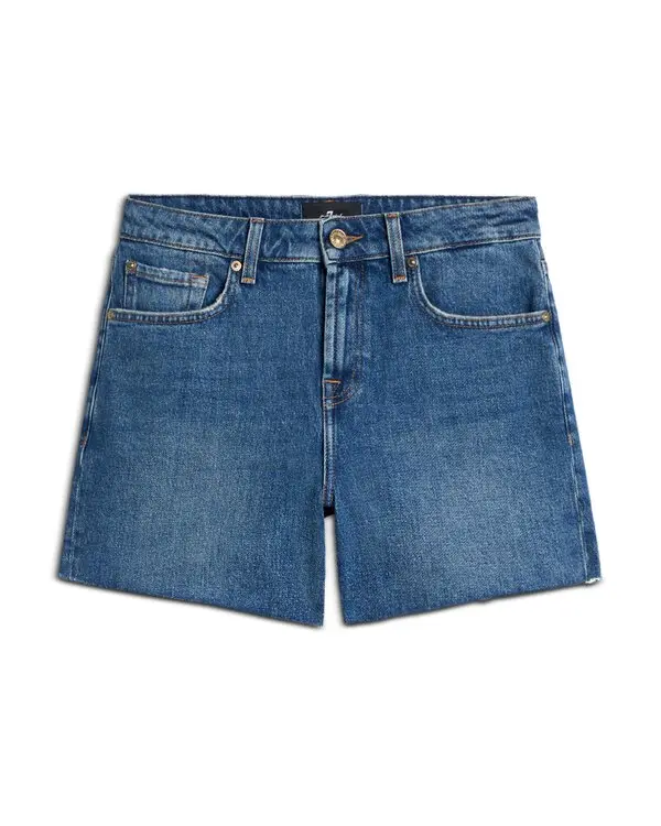 7 For All Mankind Monroe Long Denim Shorts