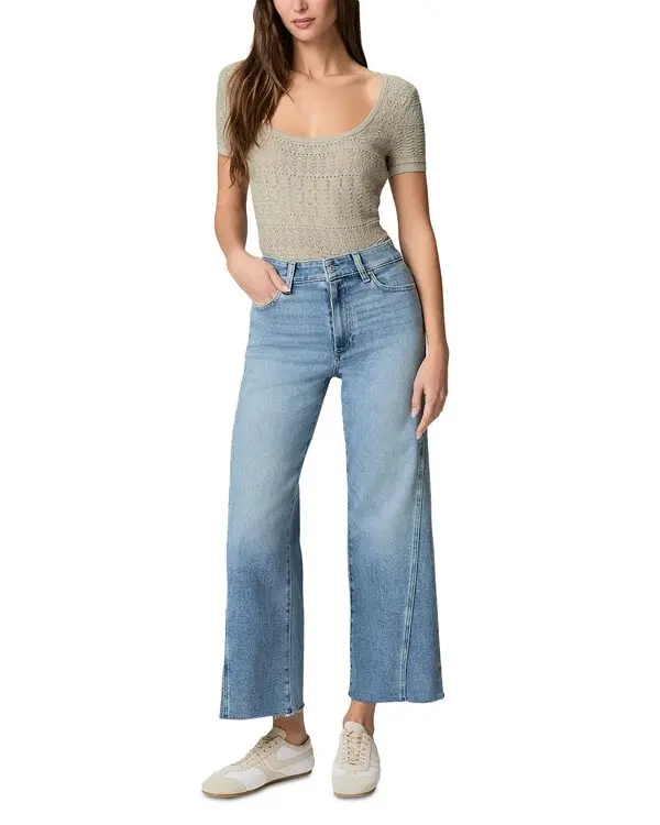 Paige Anessa High Rise Wide Leg Jeans