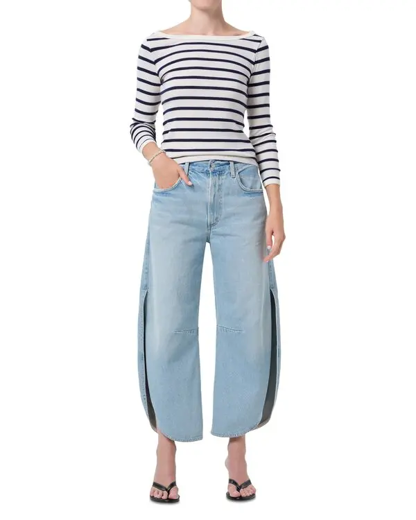 Citizens Of Humanity Tulip High-rise Curved Hem Jeans - Somersault