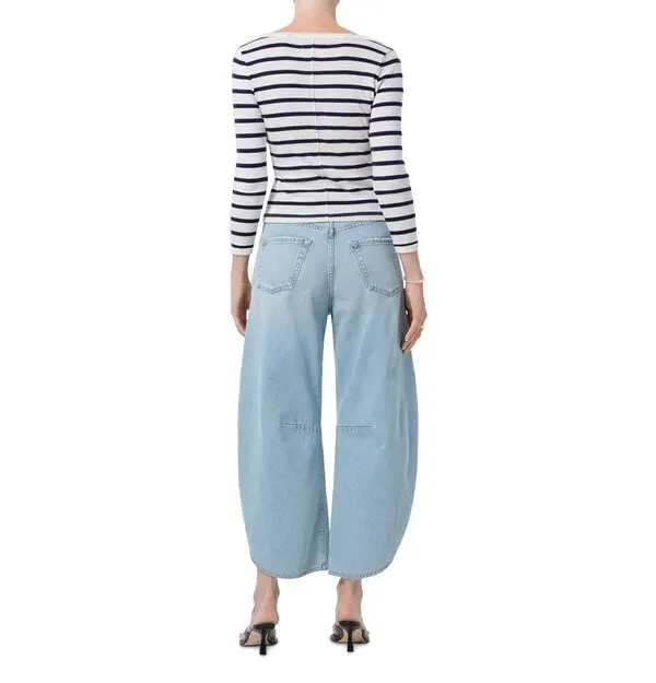 Citizens Of Humanity Tulip High-rise Curved Hem Jeans - Somersault