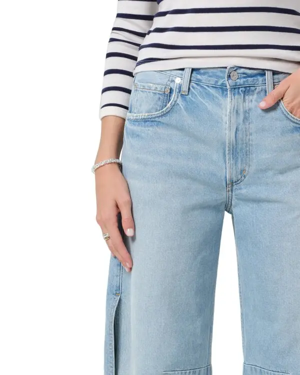 Citizens Of Humanity Tulip High-rise Curved Hem Jeans - Somersault