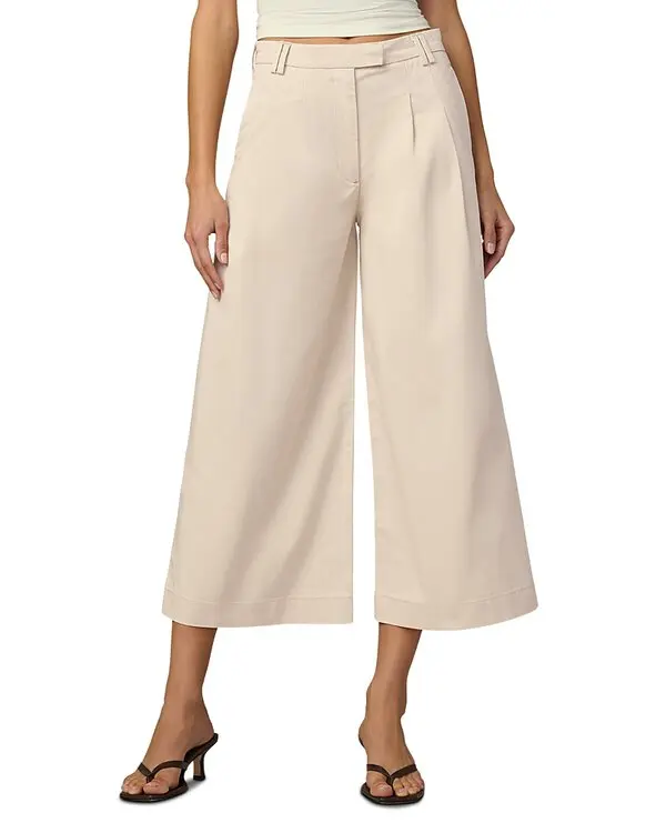 Joe's Jeans The Pleated High Rise Culotte Pants - Stone