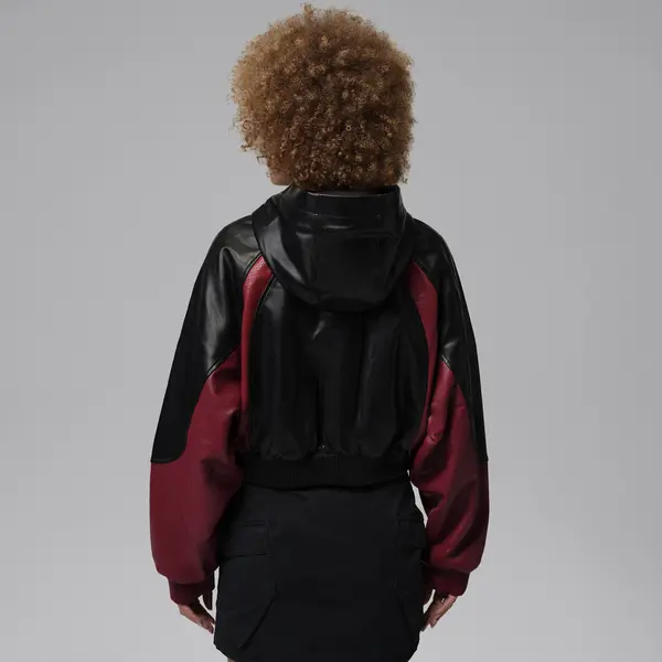 JORDAN Flight Faux Leather Jacket