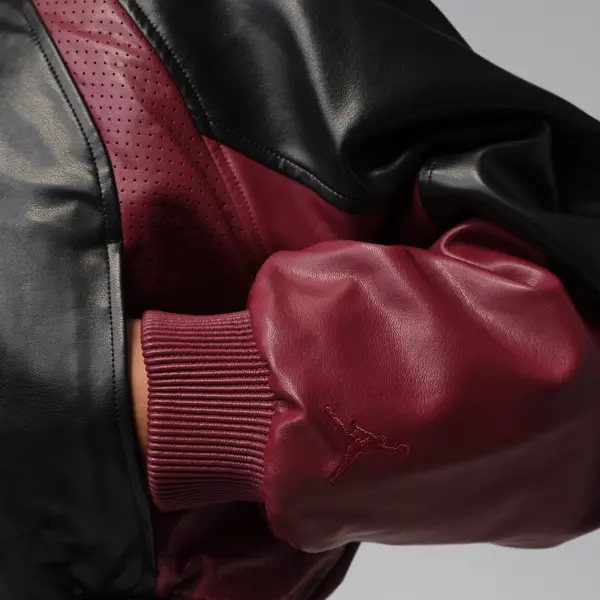 JORDAN Flight Faux Leather Jacket