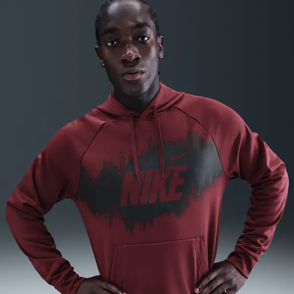 Nike Therma-fit Fleece Hoodie - Red