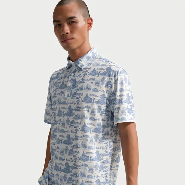 Nike Tailored Performance Dri-fit Golf Polo - Blue