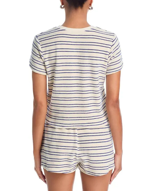 PERFECTWHITETEE Stripe Loop Terry Tee