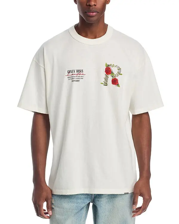REPRESENT Guns N' Roses Tour Graphic T-shirt - Flat White