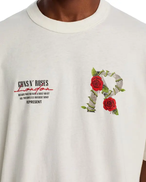 REPRESENT Guns N' Roses Tour Graphic T-shirt - Flat White