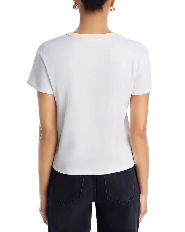 PERFECTWHITETEE Billie Contrast Crewneck Tee