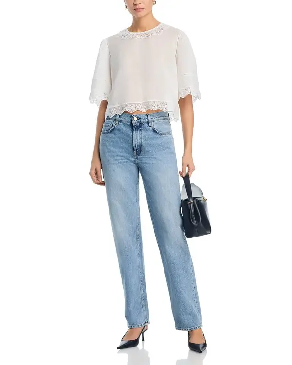 FRAME The Embroidered Top
