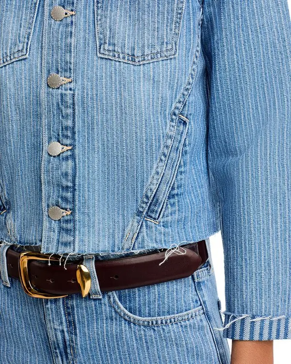 L'Agence Janelle Slim Raw Jacket - Carmel