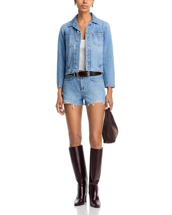 L'Agence Janelle Slim Raw Jacket - Carmel