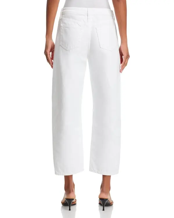 L'Agence Mallis High-rise Bow Leg Jeans - Blanc