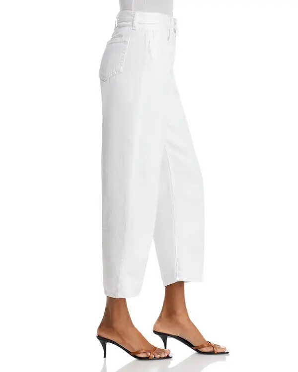 L'Agence Mallis High-rise Bow Leg Jeans - Blanc