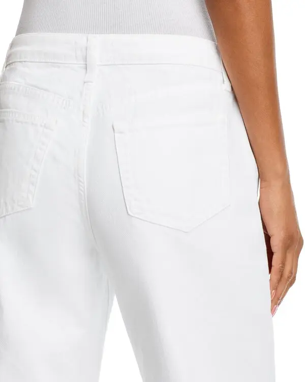 L'Agence Mallis High-rise Bow Leg Jeans - Blanc