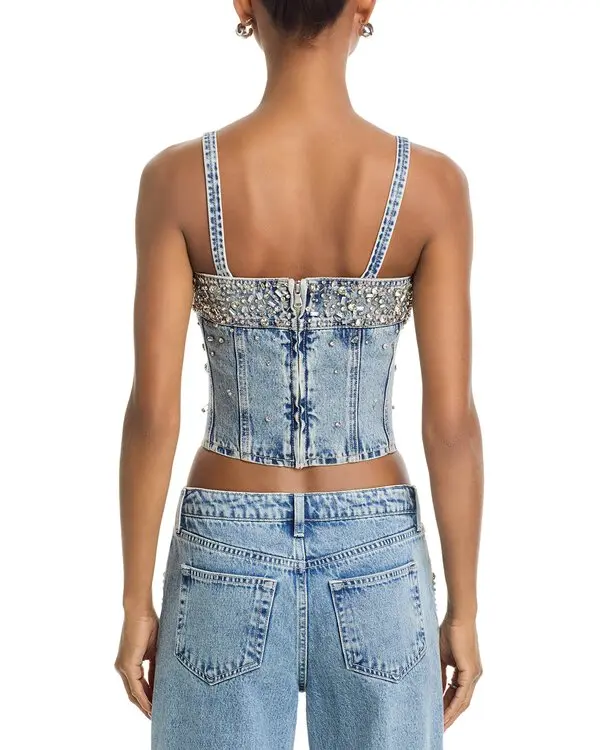 L'Agence Arlin Embellished Tank - Malibu