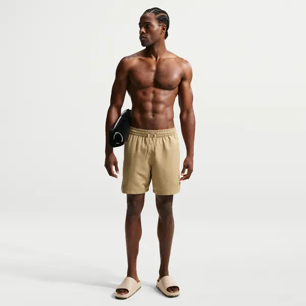 Nike Swim Fadeaway Essential 7" Volley Short - Brown
