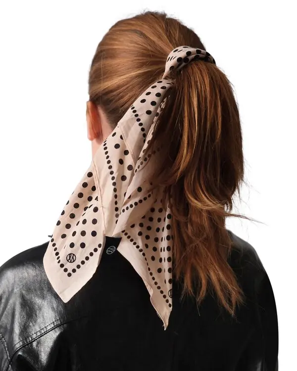 LESCARF Polka Dot Cotton Bandana