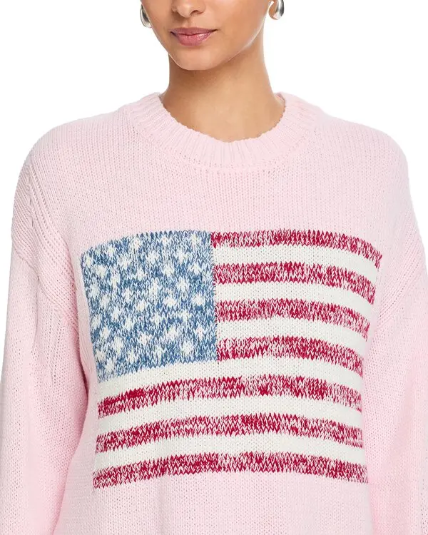 Vintage Havana Distressed American Flag Sweater