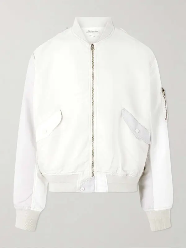Visvim Kluane Logo-embroidered Blouson Jacket - White
