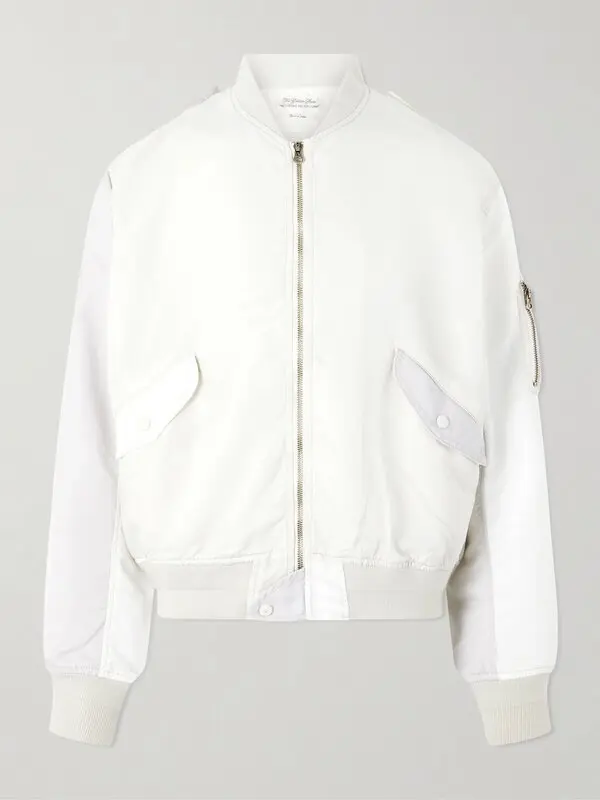 REMI RELIEF Kluane Logo-embroidered Blouson Jacket - White