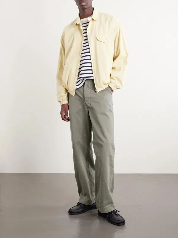 REMI RELIEF Straight-leg Cotton Trousers
