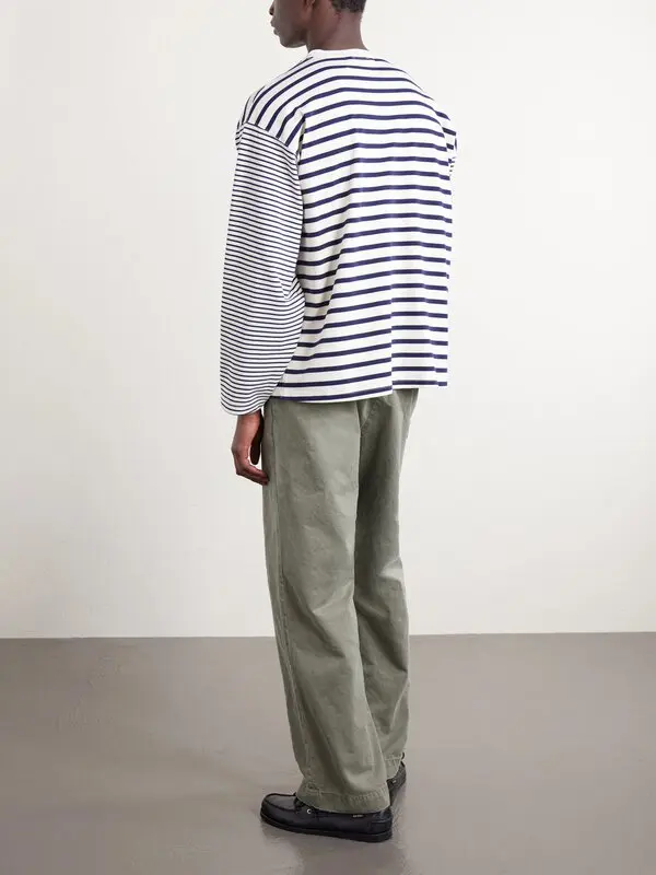 REMI RELIEF Straight-leg Cotton Trousers