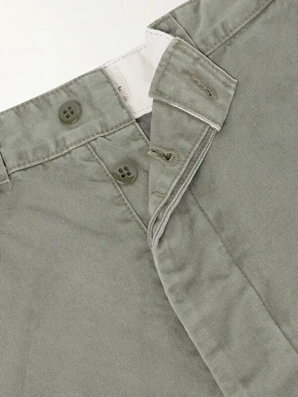 REMI RELIEF Straight-leg Cotton Trousers