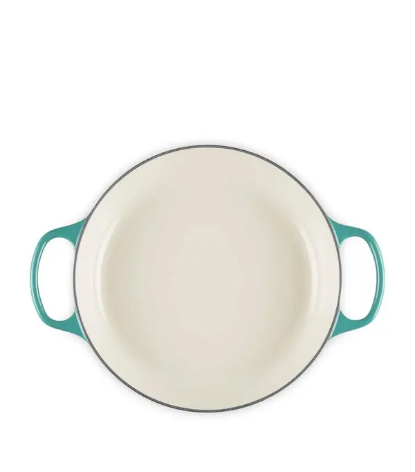 LE CREUSET Cast Iron Shallow Casserole Dish - Blue