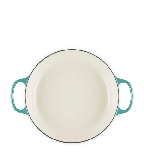 LE CREUSET Cast Iron Shallow Casserole Dish - Blue