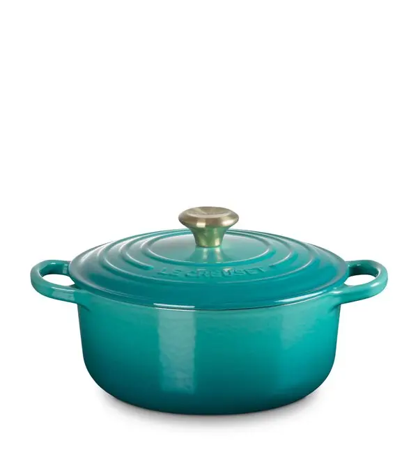LE CREUSET Cast Iron Round Casserole Dish - Blue