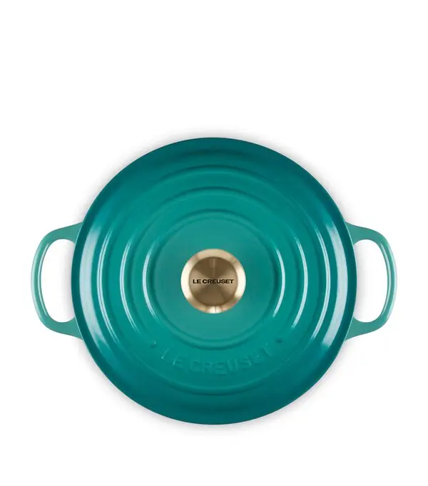 LE CREUSET Cast Iron Round Casserole Dish - Blue