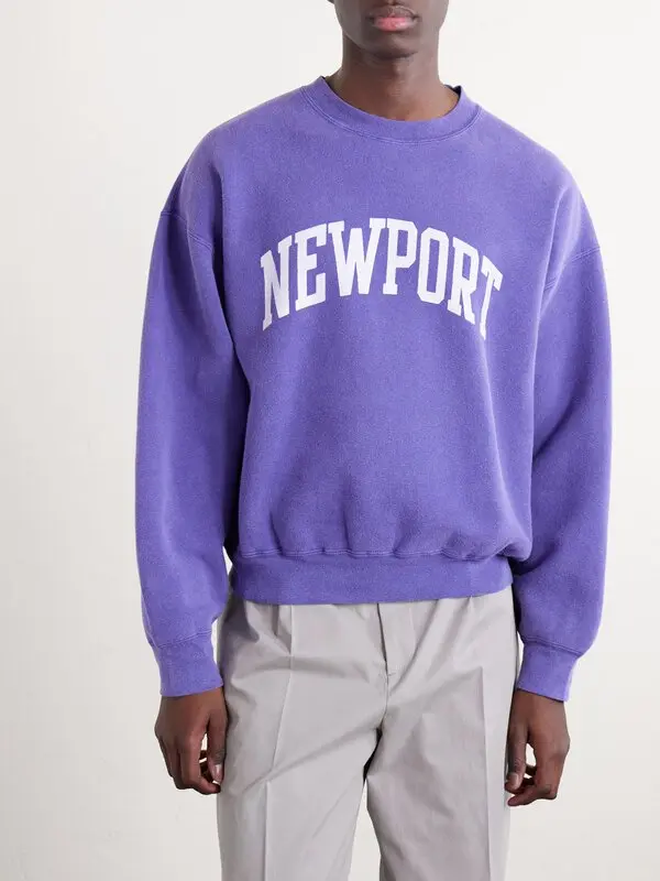 REMI RELIEF Printed Cotton-jersey Sweatshirt