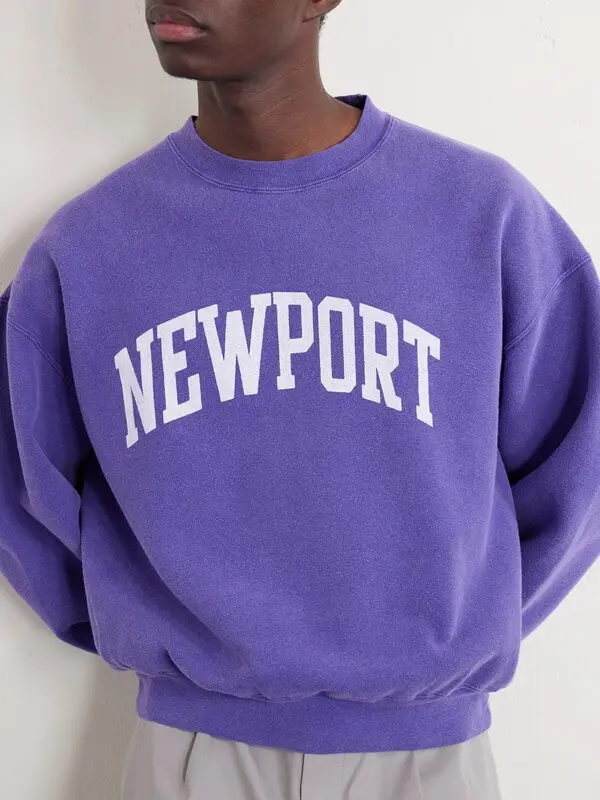 REMI RELIEF Printed Cotton-jersey Sweatshirt
