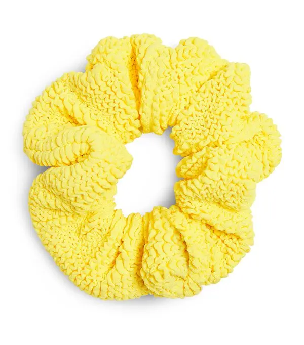 Hunza G Crinkle Scrunchie - Yellow