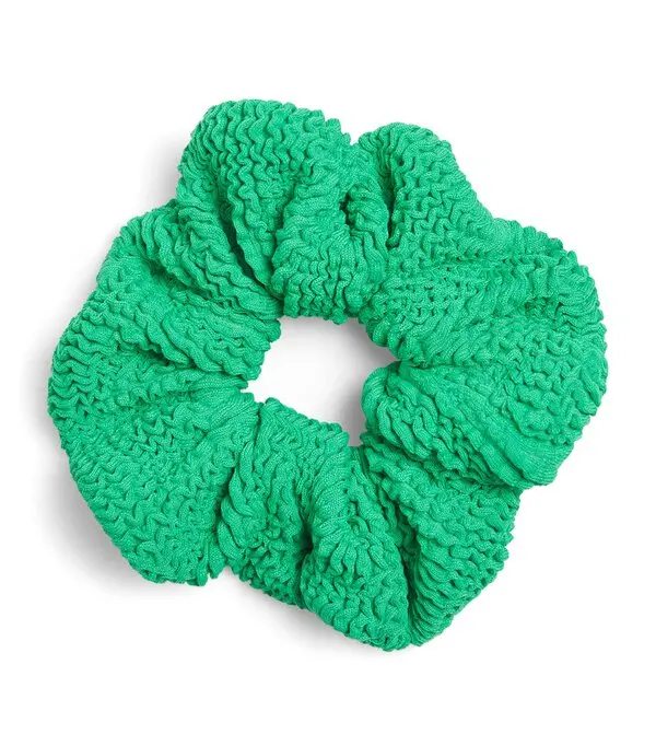 Hunza G Crinkle Scrunchie - Green