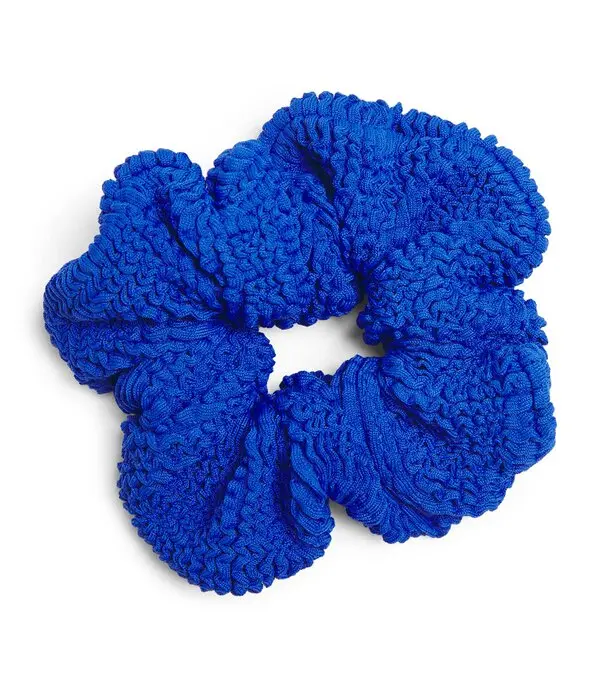 Hunza G Crinkle Scrunchie - Blue