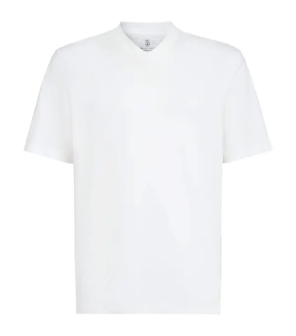 Brunello Cucinelli Cotton V-neck T-shirt