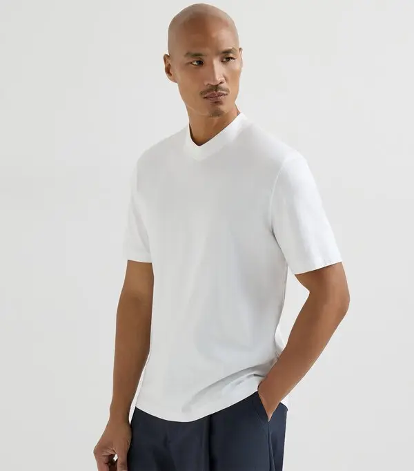 Brunello Cucinelli Cotton V-neck T-shirt