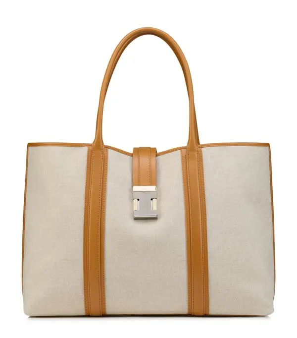 CHRISTIAN LOUBOUTIN Nox Canvas Tote Bag - Beige