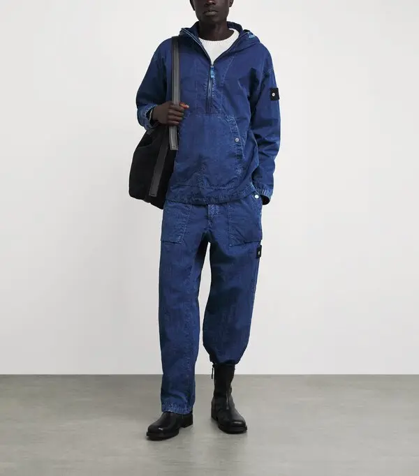 Stone Island Hollow Fibre Fatigue Trousers - Blue