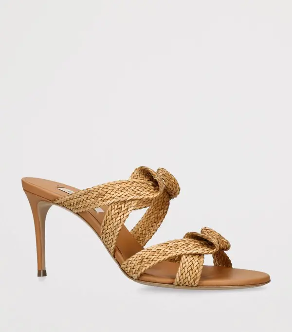 Casadei Leather Mariposa Mules