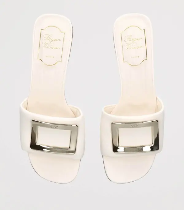 ROGER VIVIER Leather Belle Vivier Mules