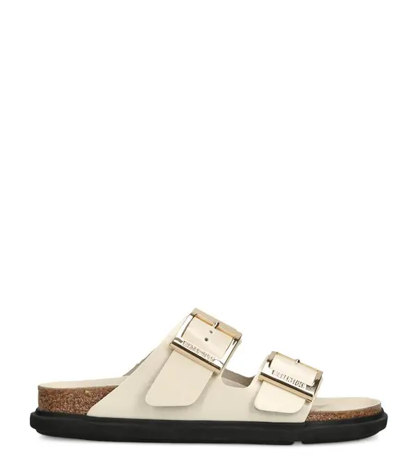 BIRKENSTOCK Leather Arizona Sandals - Ivory