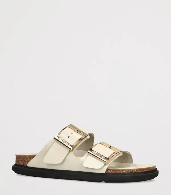 BIRKENSTOCK Leather Arizona Sandals - Ivory