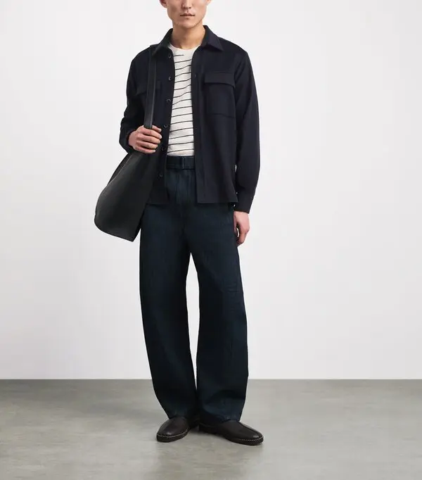 Barena Venezia Cashmere Overshirt - Navy