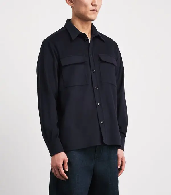 Barena Venezia Cashmere Overshirt - Navy